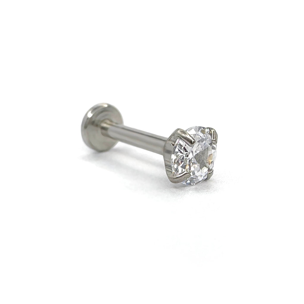 Stud Silver titanium flat back – Piercing 360